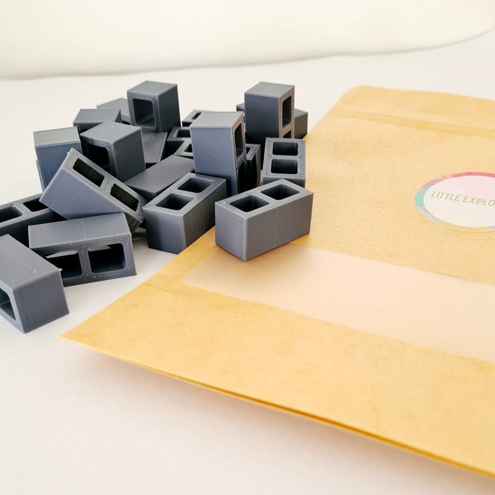 Mini Cement blocks 18pcs – Little Explorer Eco Toys