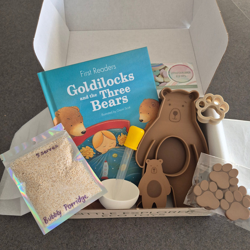 Goldilocks & The Three Bears – Bookish Play Box – Little Explorer Eco Toys